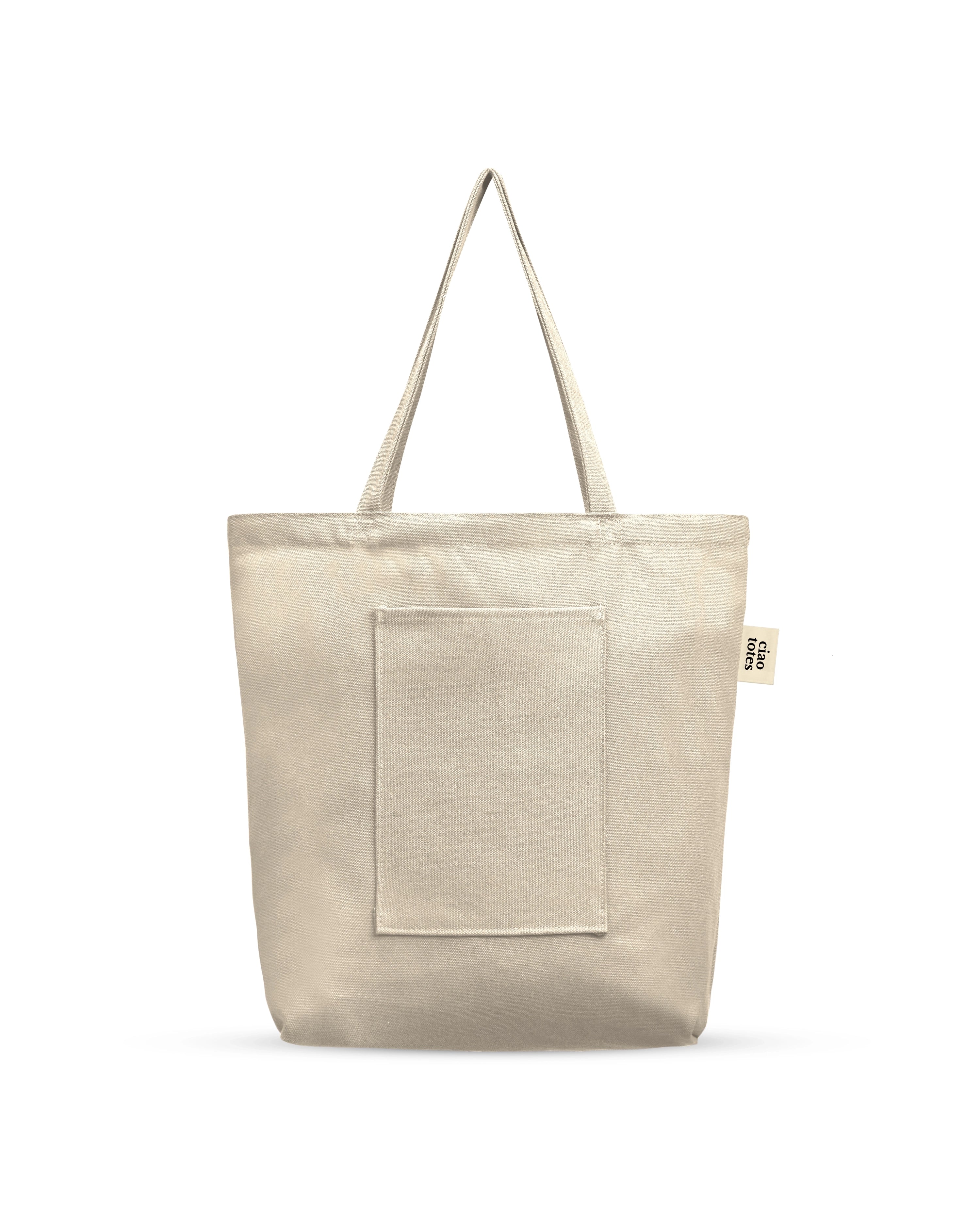beige tote bag | ciao totes